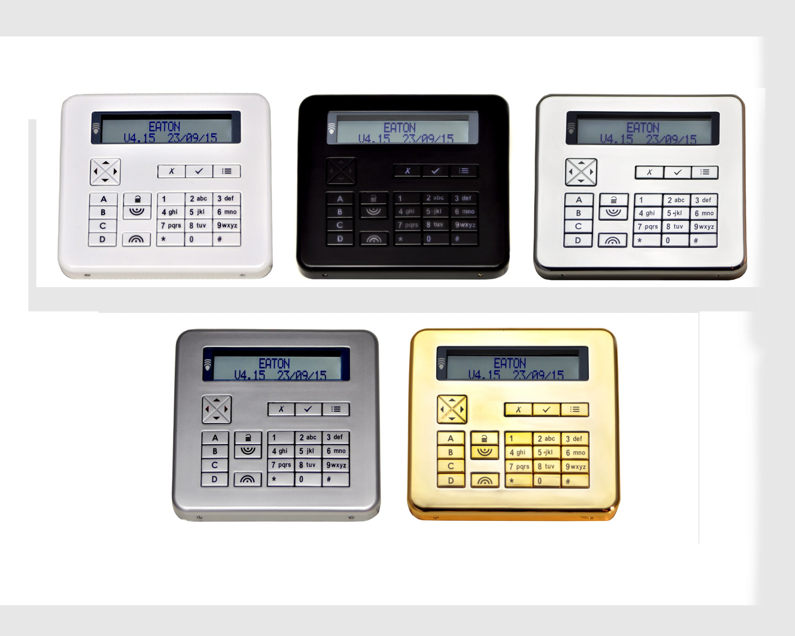 Flush mount keypad - bright white finish - Secure Distribution